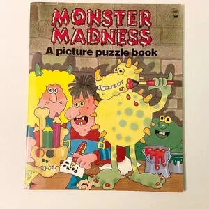 Other | Vintage 1989 Monster Madness A Picture Puzzle Book Hippo Books ...
